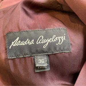 Sandra Angelozzi | Dresses | Sandra Angelozzi Plum Midi Dress Made In ...